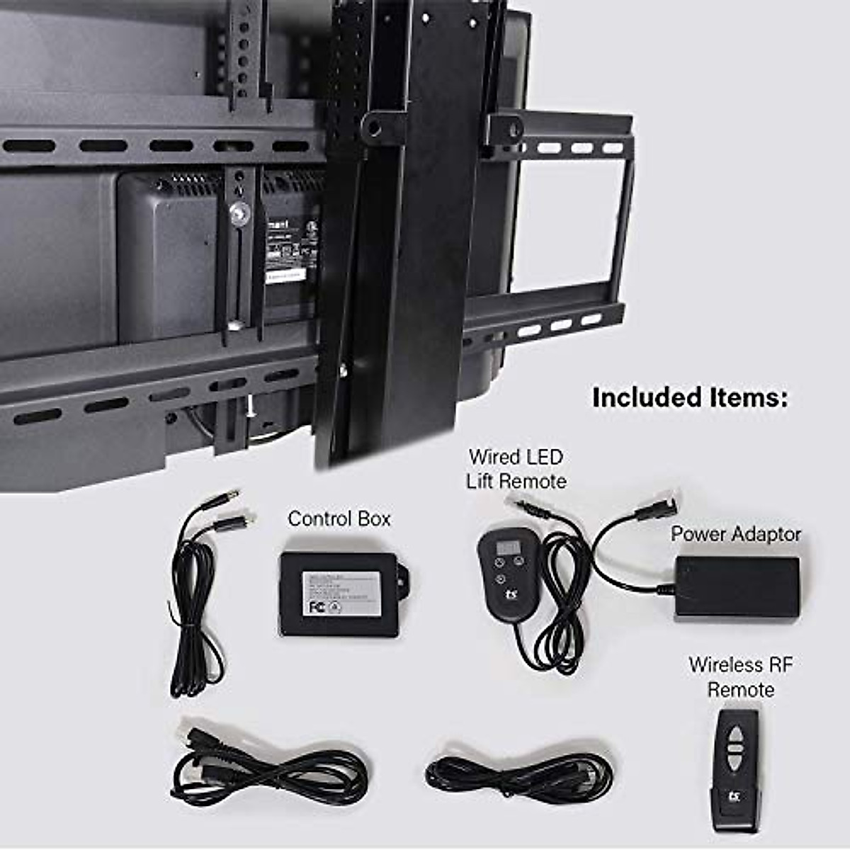 Touchstone Valueline Smart Motorized TV Lift-for 32-70" TVs-RF & Wired Remote-39 Height Travel-165lb Capacity-Height Memory-Flat Lid Mount-5yr Warranty-Alexa®/WiFi Enabled-30004