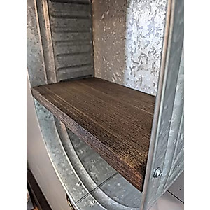 Bathroom Wall Decor, a Farmhouse Shelf, a Rustic Bathroom Shelf, a Laundry Room or mudroom Shelf, and a Galvanized wash tub with Shelves