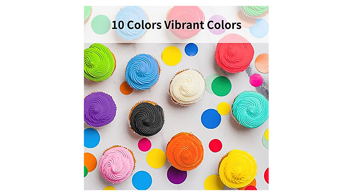 Vibrant Gel Food Coloring Set - 10 Neon Edible Colors for Baking