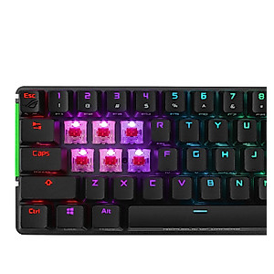 ASUS ROG Falchion Wireless 65% Mechanical Gaming Keyboard | 68 Keys, Aura Sync RGB, Extended Battery Life, Interactive Touch Panel, PBT Keycaps, Cherry MX Brown Switches, Keyboard Cover Case (Renewed)
