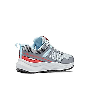 Columbia Women's Plateau Waterproof Hiking Shoe, Cirrus Grey/Red Hibiscus, 8