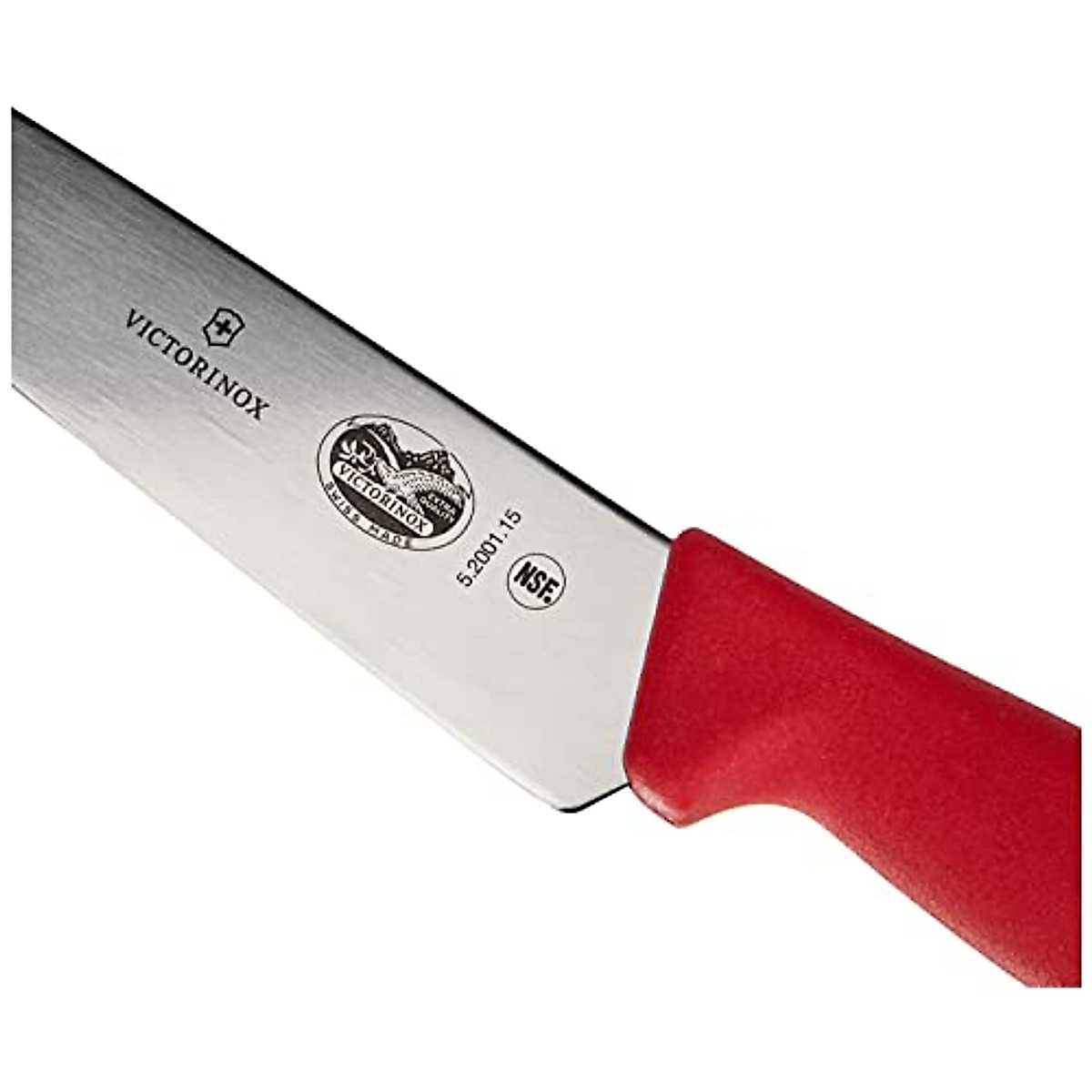 Victorinox - Fibrox Pro Chef Knife, Straight, 6", Red