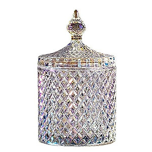 Rainie Love Home Basic Food Storage Jar with Lid, Cookie Tin, Biscuit Barrel,Decorative Candy Jar - 16 oz