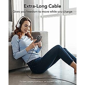 ESR HaloLock Kickstand Wireless Charger, MagSafe-Compatible Charger for iPhone 14/14 Plus/14 Pro/14 Pro Max and iPhone 13/12 Series, with 5 ft (1.5 m) Removable Cable, Adapter Not Included, Black