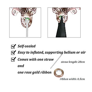 40 Inch Large Number 35 Balloon Foil Balloons Jumbo Foil Helium Balloons for Wedding Birthday Party Festival Decoration Supplies, Rose Gold 35