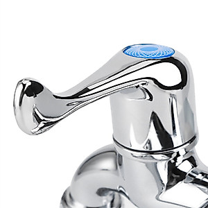 Fdit Water Tap Faucet Sink Basin Single Cooler Mixer Tap Double Spout Double Switch for Washing Machine Kitchen Sink Garden (Tail Handle)