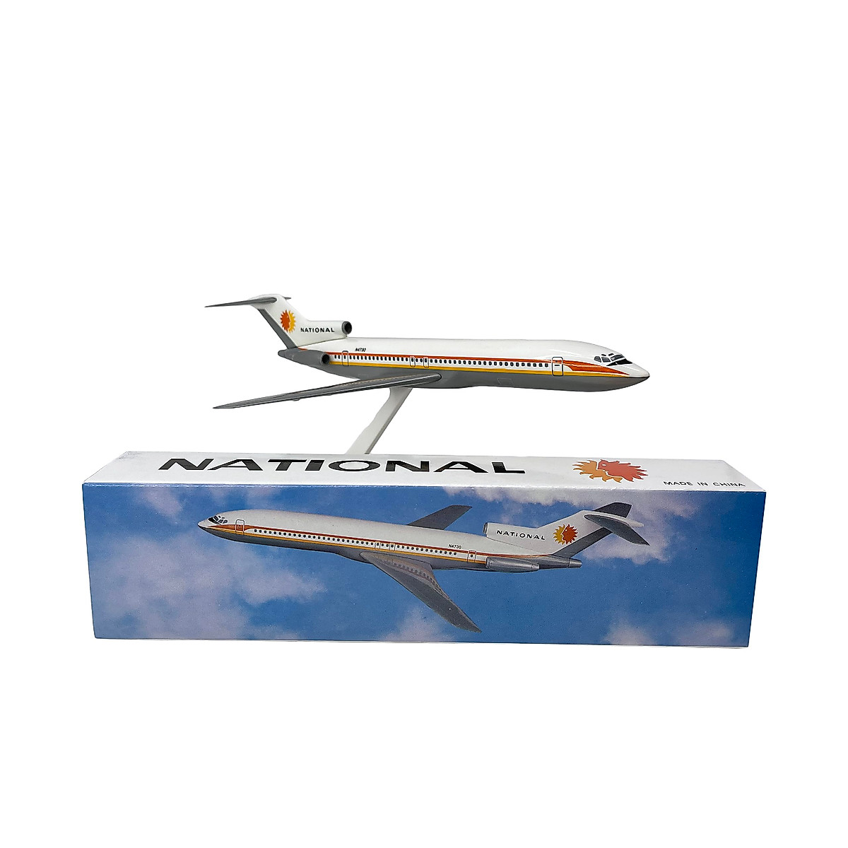 Flight Miniatures National Airlines 1967 Livery Boeing 727-200 1:200 Scale Display Mode