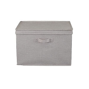 Household Essentials, Silver Wide KD Storage Lid Box
