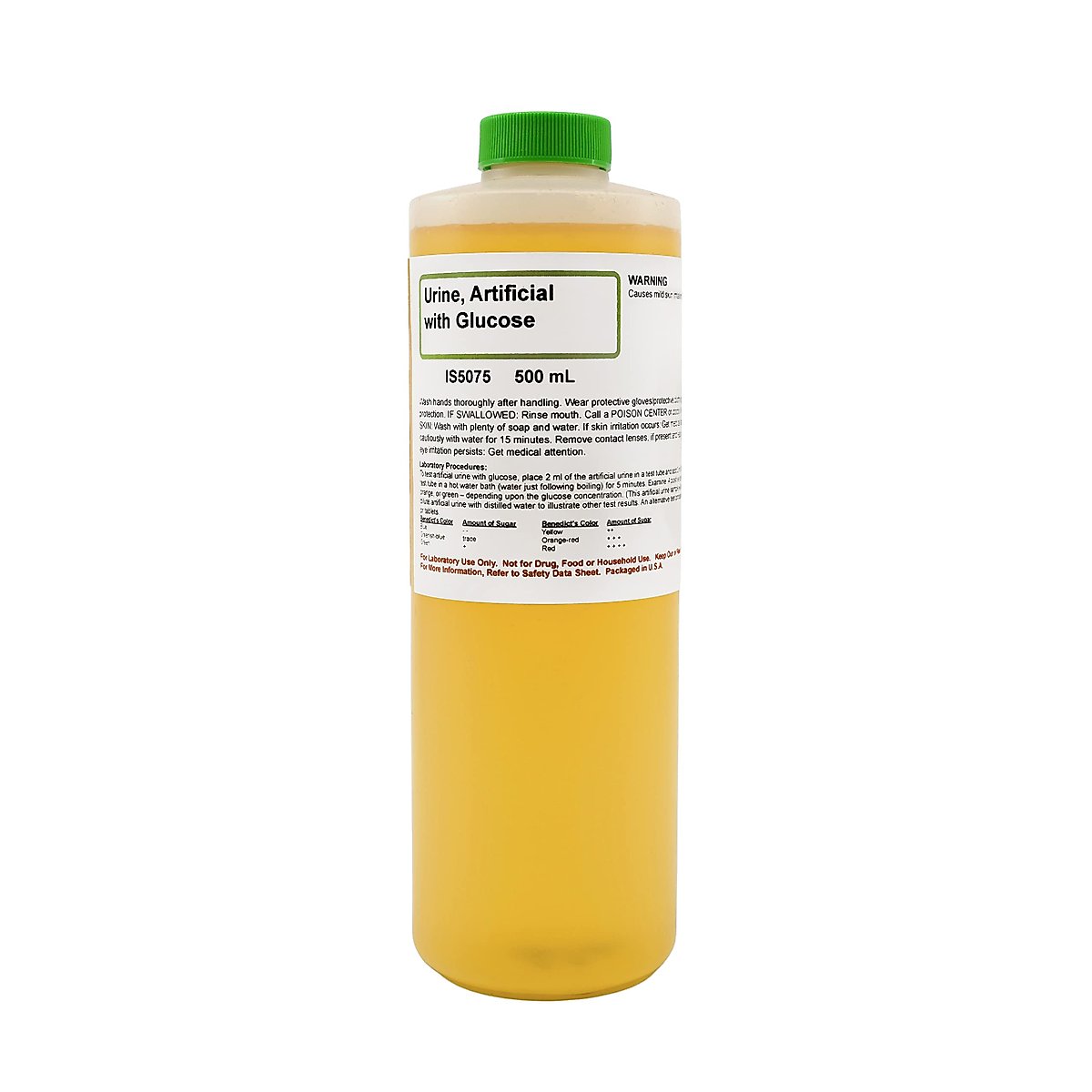 ALDON Innovating Science Simulated (Fake) Fluid with Glucose, 500mL - for Simulated Urinalysis Tests in School Labs Only - Cannot Be Used for Drug Test Evasion - The Curated Chemical Collection