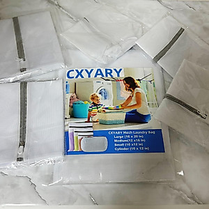 CXYARY 10PCS Mesh Laundry Bags for Delicates, 4 Sizes Laundry Bag Mesh Wash Bags With Premium Zipper, Durable Lingerie Wash Bag, Travel Laundry Bag (3 Large, 3 Medium, 3 Small, 1 Cylinder)
