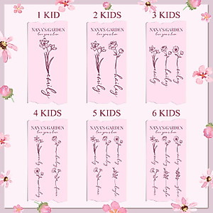 Mothers Day Gifts for Grandma, Personalized Grandma's Garden 40 Oz Tumbler with Birth Flowers, Nana's Tumbler 10 Colors - Up to 6 Flowers, Engraved Stainless Steel Travel Mug with Handle and Straw