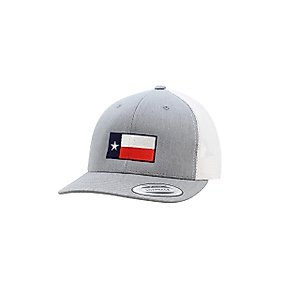 Trucker Hat - Texas Flag (Heather Gray/White)