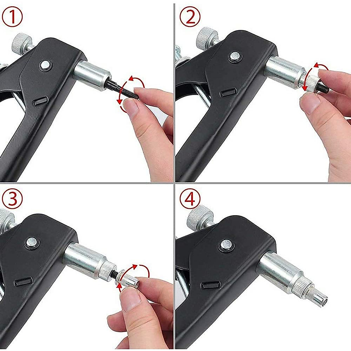 Speder 136pcs Rivet Nut Tool Kit Rivnut Tool Nut Rivet Gun kit Wrench Threaded Insert Rivnut Nutsert M6/ M3/M4/M5/M8 Set for Furniture,Decration,Car,Trailer,Boat,and More