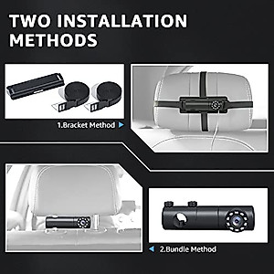 Grownsy Baby Car Camera, HD Display Baby Car Mirror with Night Vision Feature, 4.3 inch Baby Car Monitor with Wide Clear View, Baby Car Seat Mirror Camera Rear Facing to Observe Baby’s Every Move