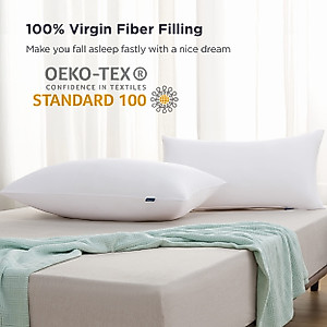 Bedsure Pillows King Size Set of 2 - King Size Pillows 2 Pack Premium Down Alternative Hotel Pillows Set of 2- Soft and Supportive Bed Pillows for Side and Back Sleeper