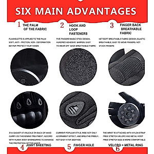 LOSENKA Professional Skateboard Gloves with Sliders，Standard Longboard Downhill Slide Gloves Skate Gloves with 2 Slider Puck Set