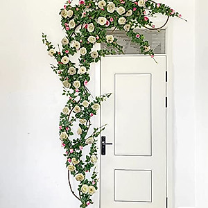 60 pcs Artificial Roses Head Fake Silk Rose Flower Head DIY Fake Roses Heads for Mother's Day Valentine's Day Wedding Centerpieces Flower Wall DIY Crafts Bouquet Home Floral Decoration - White