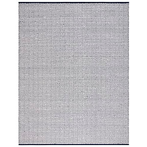 Safavieh Vermont Collection 8' x 10' Navy/Ivory VRM902N Handmade Rustic Textured Wool Area Rug