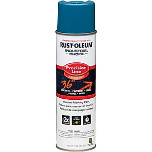 Industrial Choice M1600/M1800 System Precision-Line Caution Blue Inverted Marking Paint [Set of 12]