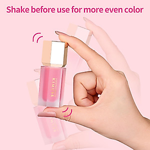 KIMUSE Soft Cream Blush Makeup, Liquid Blush for Cheeks, Weightless, Long-Wearing, Smudge Proof, Natural-Looking, Dewy Finish