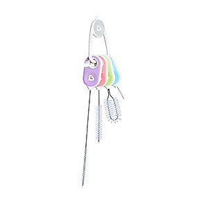 Munchkin® Details™ Bottle and Cup Cleaning Brush 4 Piece Set with Key Ring