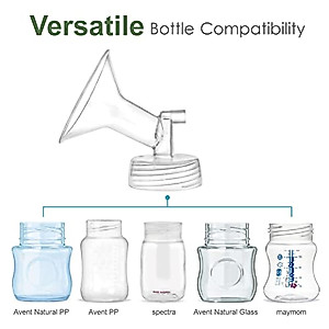 Maymom Pump Parts Compatible with Spectra S2 Spectra S1 9 Plus Breastpump Not Original Spectra Pump Parts Replace Spectra S2 Accessories and Spectra Flange. Inc Flange Backflow Protector Tubing (19mm)