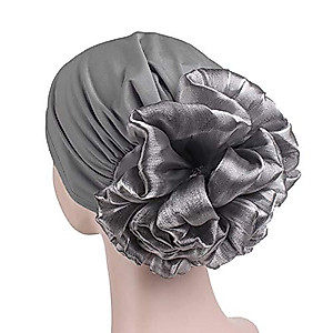 1Pack / 2Packs Women Flower Elastic Turban Beanie Head Wrap Chemo Cap Hat