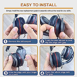 Ear Cushions for Sony Headphone Replacement Ear Pads Compatible with Sony MDR-ZX110 ZX110NC ZX100 WH-CH500 CH520 CH510 V150 V250 V200 JBL Tune 510BT 500BT 450BT 660NC 600BTNC Headsets 70MM (2 Pack)