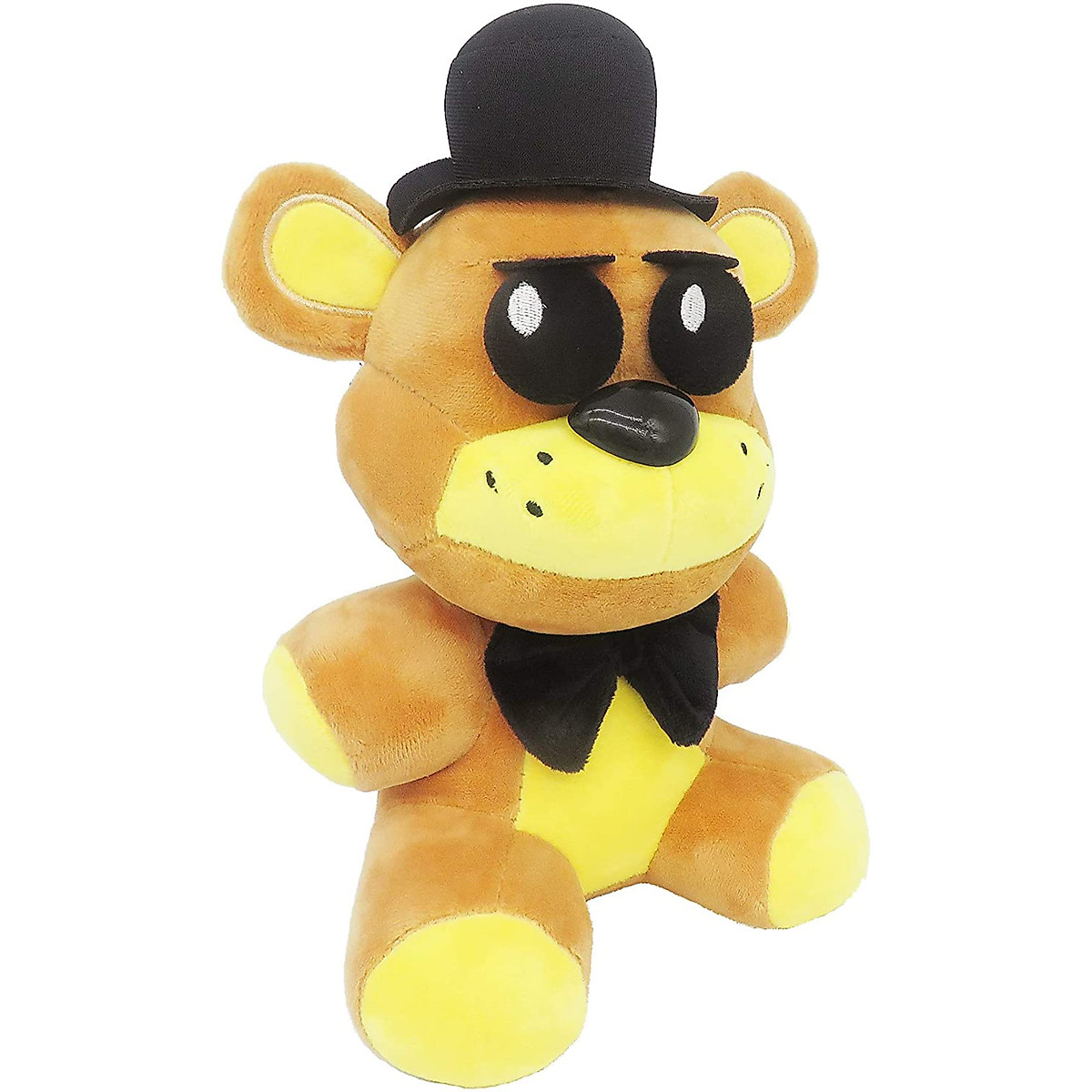 KEOGAU Golden Freddy Black Hat ( in Stock US) - Five Nights Freddy's - Fazbear Collectible Figure - F-N-A-F Nightmare Plush (Golden Bear ) 7''/Toy, Golden Bear Black Hat