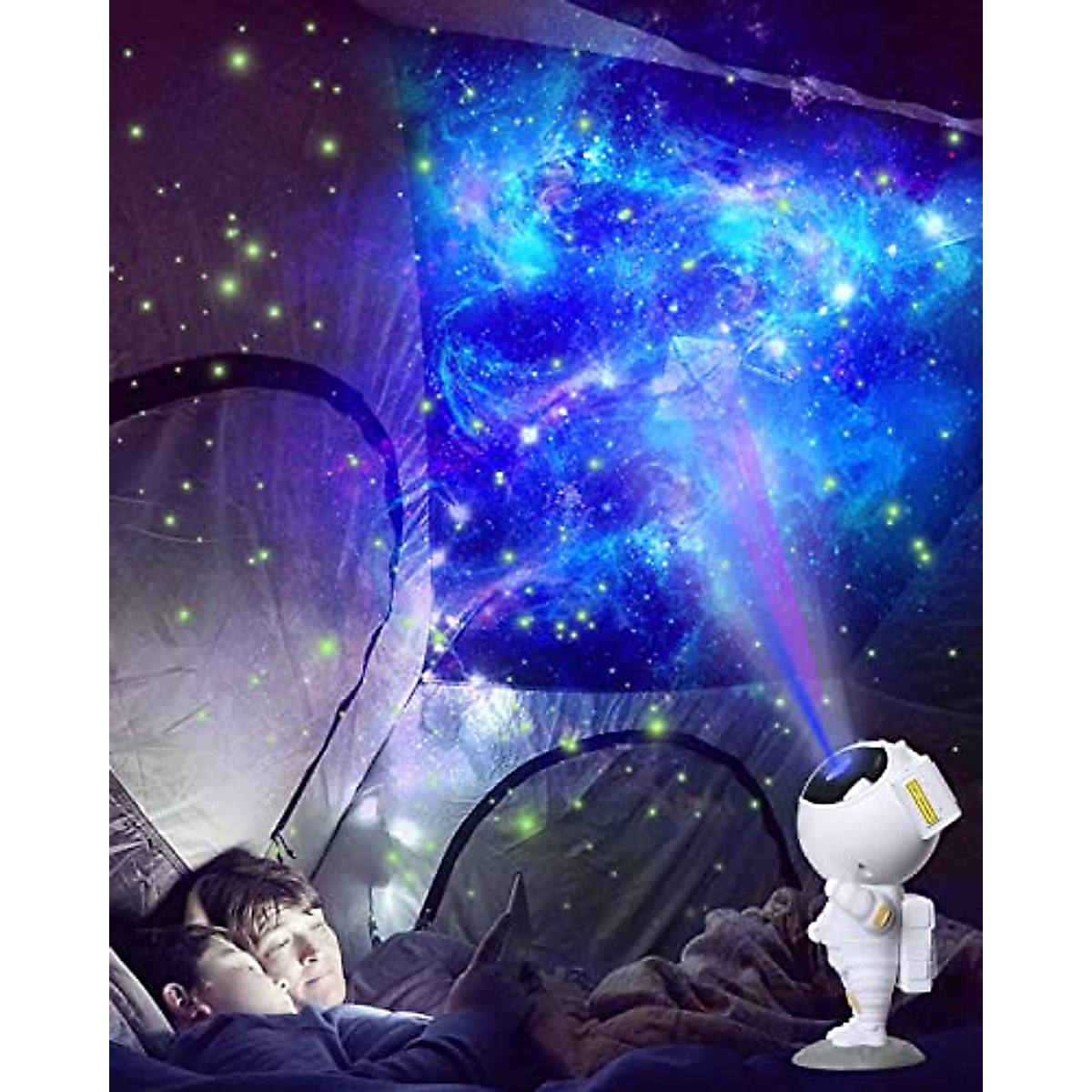 JCC Astronaut Galaxy Projector, Astronaut Space Star Light Projector for Kids, 360° Adjustable Starry Night Light Projector for Bedroom with Timer and Remote, Christmas Birthday Best Gift for Children