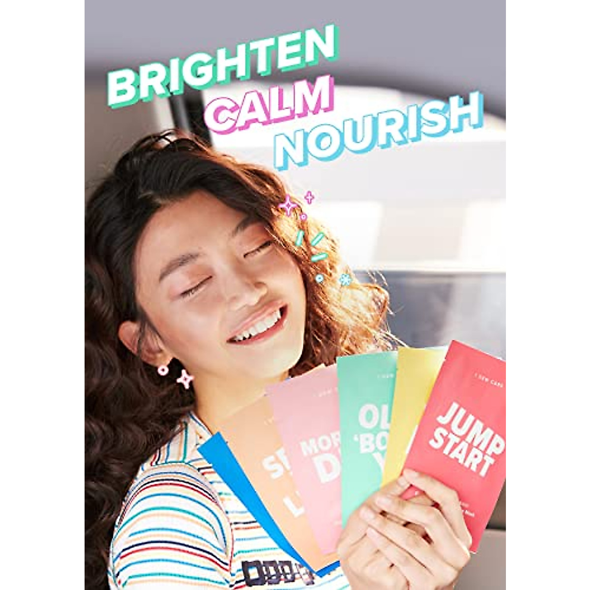 I DEW CARE Sheet Mask Pack - Let’s Get Sheet Faced | Mother's Day, 14-Day Intense Skincare Makeover with Collagen, Tea Tree Oil, Eucalyptus, Lotus Flower, 14 Count