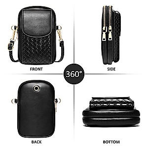 KUKOO Small Crossbody Phone Bags for Women Cell Phone Purse Wallet with Card Slots
