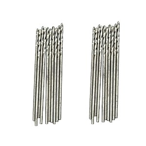 Tsnamay 0.8mm Twist Drill Bit for Wood, Soft Metal, Plastic, Aluminum Alloys-Sliver Tone 20pcs