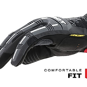 Mechanix Wear: M-Pact Open Cuff Work Gloves (X-Large, Black)