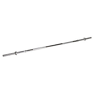 Signature Fitness Cast Iron Standard Weight Plates Including 5FT Standard Barbell with Star Locks, 95-Pound Set (85 Pounds Plates + 10 Pounds Barbell), Multiple Packages, Bar Only, Chrome