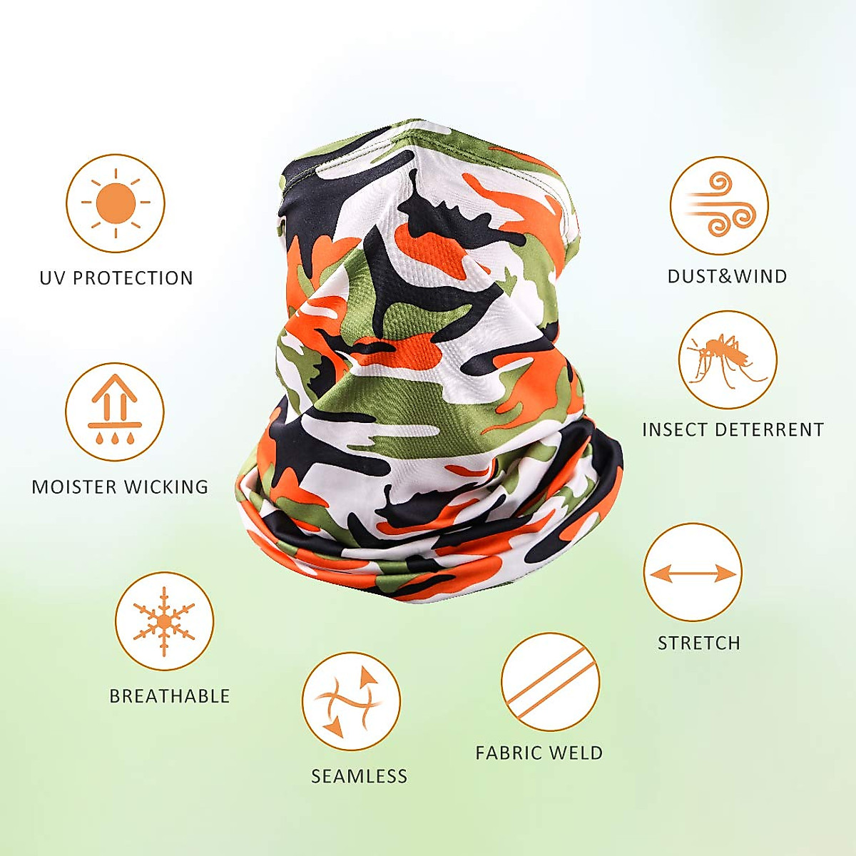 Uneam Men's Standard Balaclava, Camouflage(6 Pack), 5 1/8