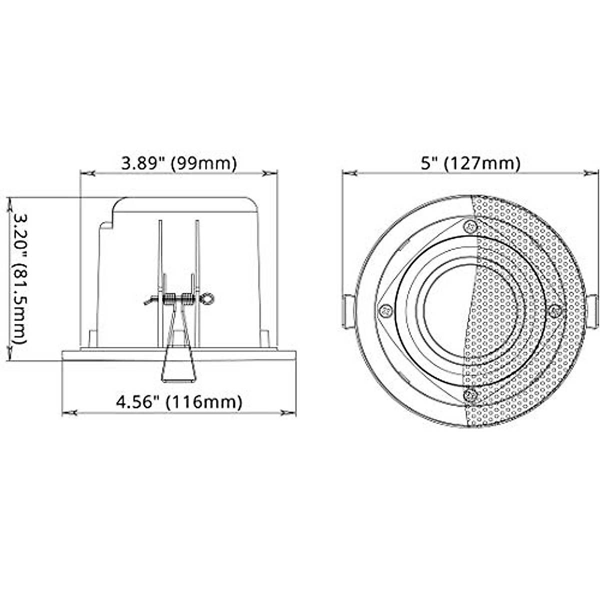 EARTHQUAKE Sound ECS 4.0 Edgeless Compact 4-inch in-Ceiling in-Wall Speakers (Pair)