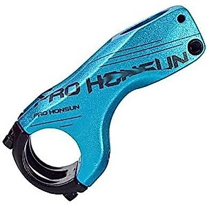 ZECHAO Mountain Road Bike Stem 31.8mm,Handlebar Rise Stem 17 Degree 90mm XC AM DH FR Bike Handlebar Bike Stem Cycling Parts Bike Stem (Color : Blue, Size : 90mm)