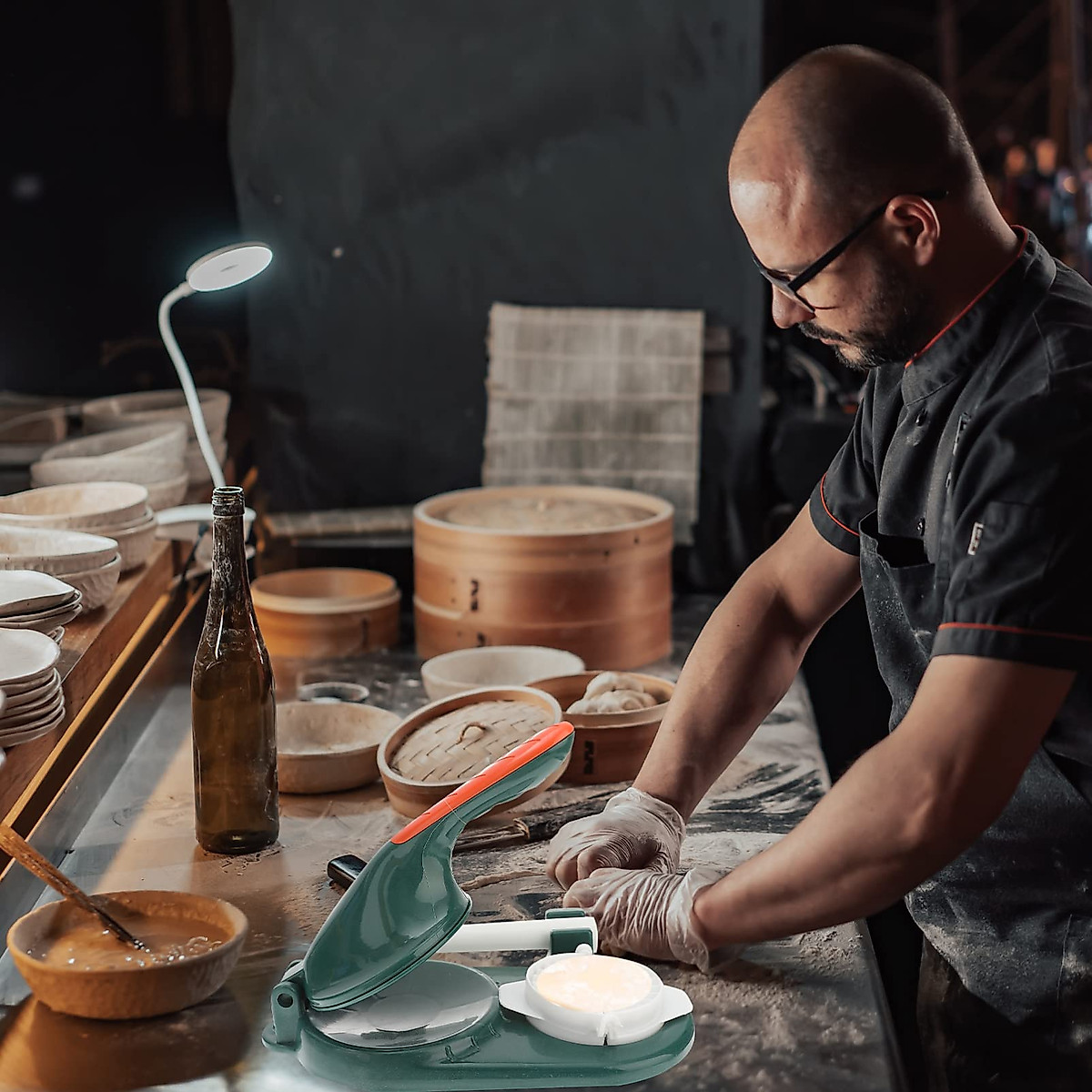 TOPBATHY Dumpling Press Dumpling Press Manual Tortilla Maker Press:Dumpling Wrappers Maker Press Tortillas Pancakes Dumpling Skin Dough Presser Kitchen Gadgets Empanadas Press