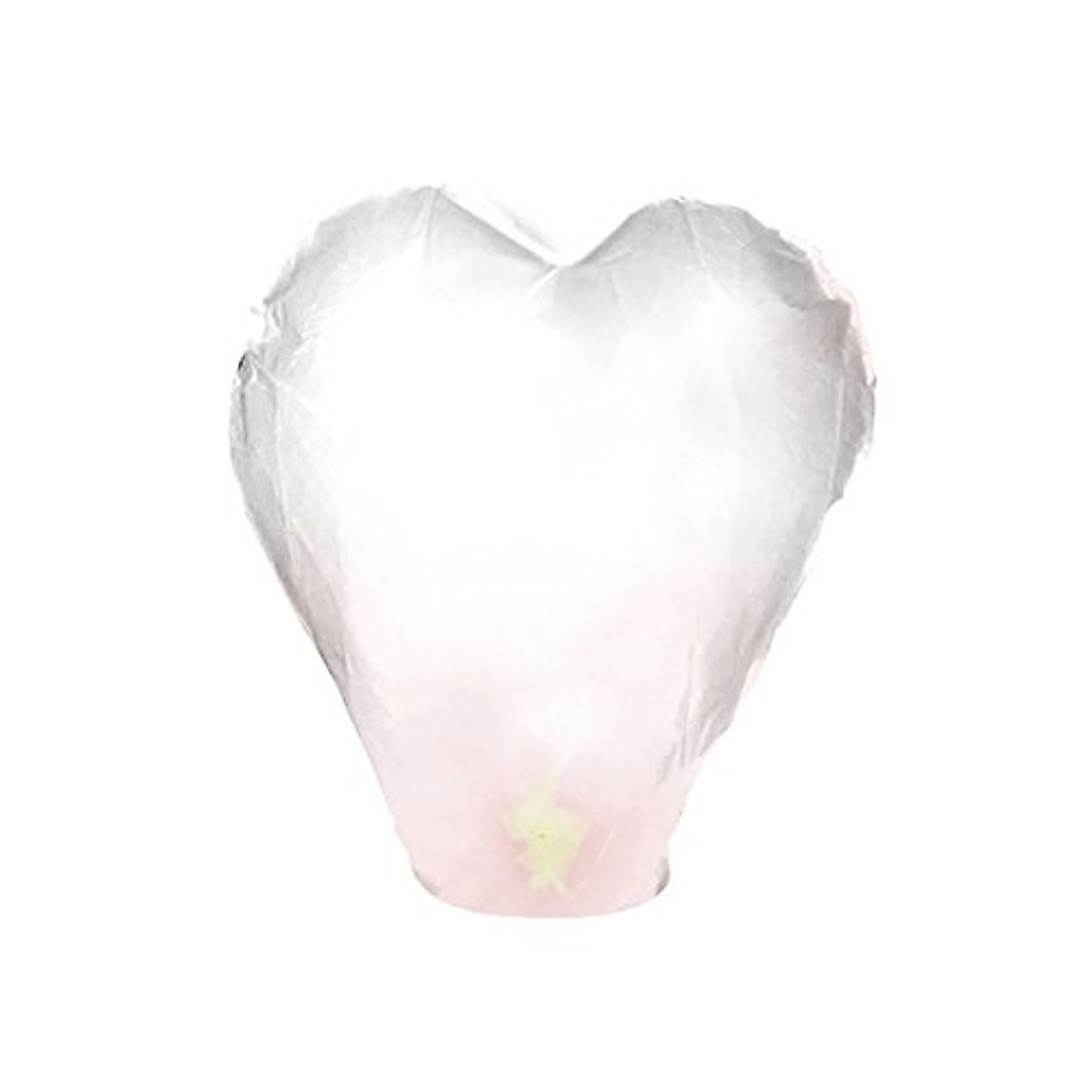 Lanterna cinese volante mongolfiera CUORE BIANCO matrimonio feste eventi