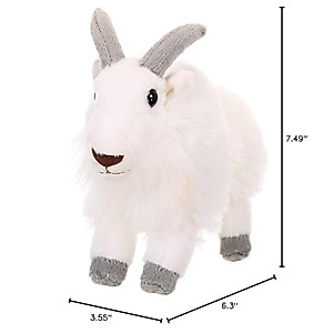 Wild Republic Mountain Goat Plush, Stuffed Animal, Plush Toy, Gifts for Kids, Cuddlekins 8 Inches