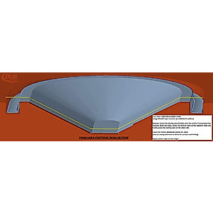 USA Pond Products' - Pond Liner - 4' Wide x 6' Long (1.2m x 1.8m) in 20-mil Black (.50mm) PVC - Fish and Plant Friendly for Koi Ponds, Streams, Water Gardens and Fountains