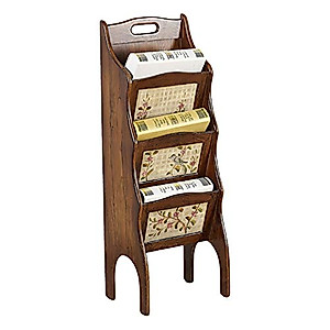 Magazine & Newspaper Baskets Shelf Storage Rack Shelf Wall Shelf Book Magazine Rack Newspaper Storage Rack Album Data Solid Wood Wall Storage Rack Floor Magazine Rack Shelf Baskets