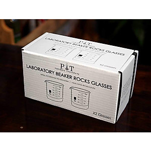 Periodic Tableware Laboratory Beaker Rocks Glasses (Set of 2)