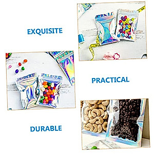 Dime Bag 100pcs Plastic Bag Glitter Earrings Bead Earrings Food Storage Resealable Tea Storage Reusable Self Lock Bag Storage Bag Necklace Wrapping Bag Container Symphony Abs