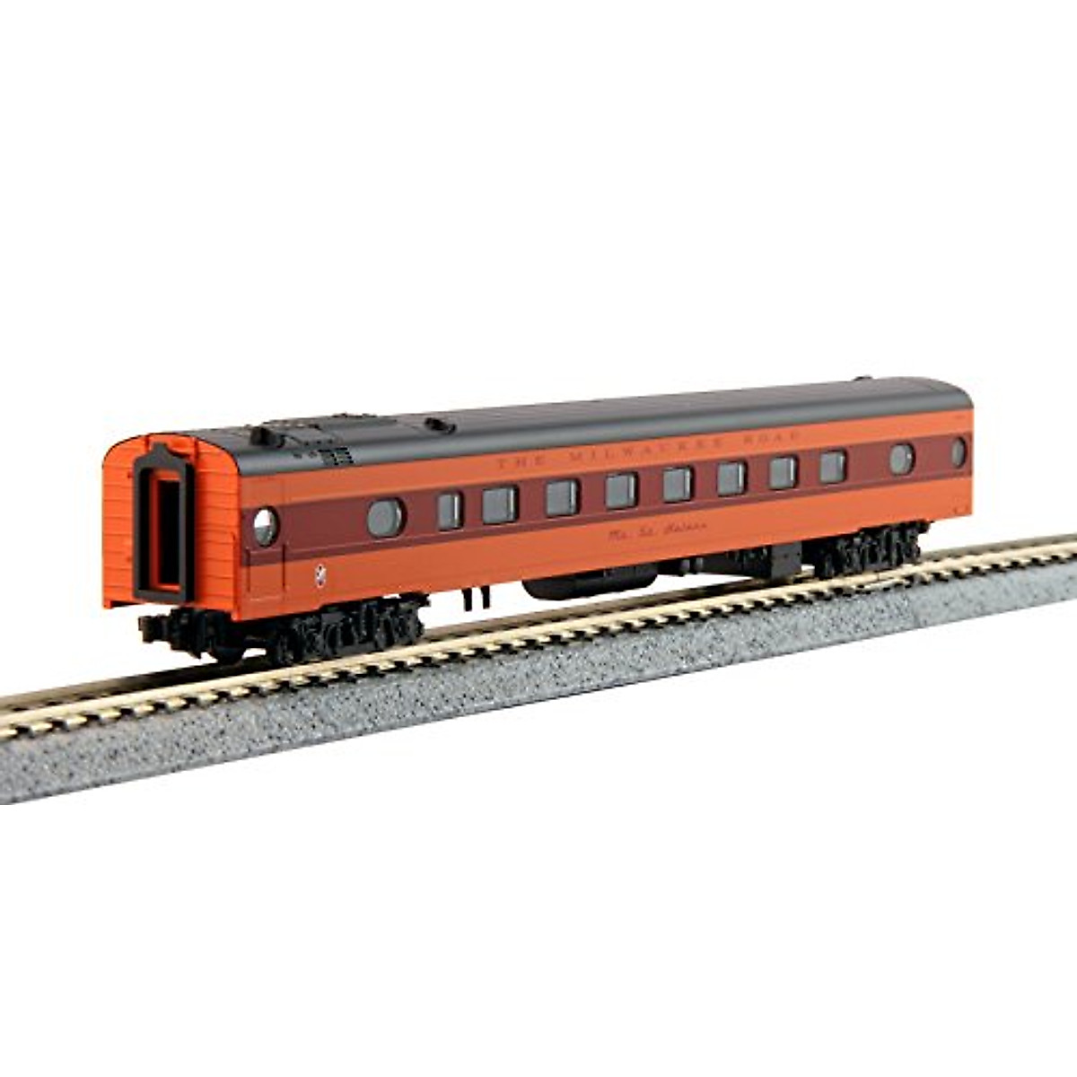 Kato USA Model Train Products N Milwaukee Road Olympian Hiawatha 9-Car Set Passenger Car Set