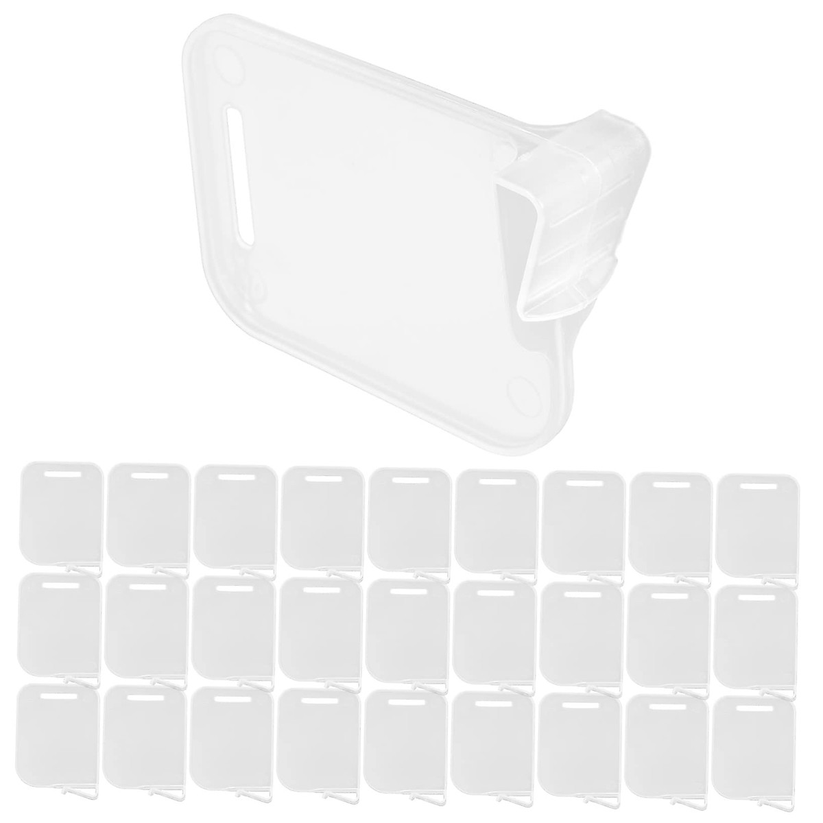 CHILDWEET 40Pcs Transparent Plastic Freezer Dividers Convenient Household Fridge Separators for Organized Storage Kitchen Pantry and Refrigerator