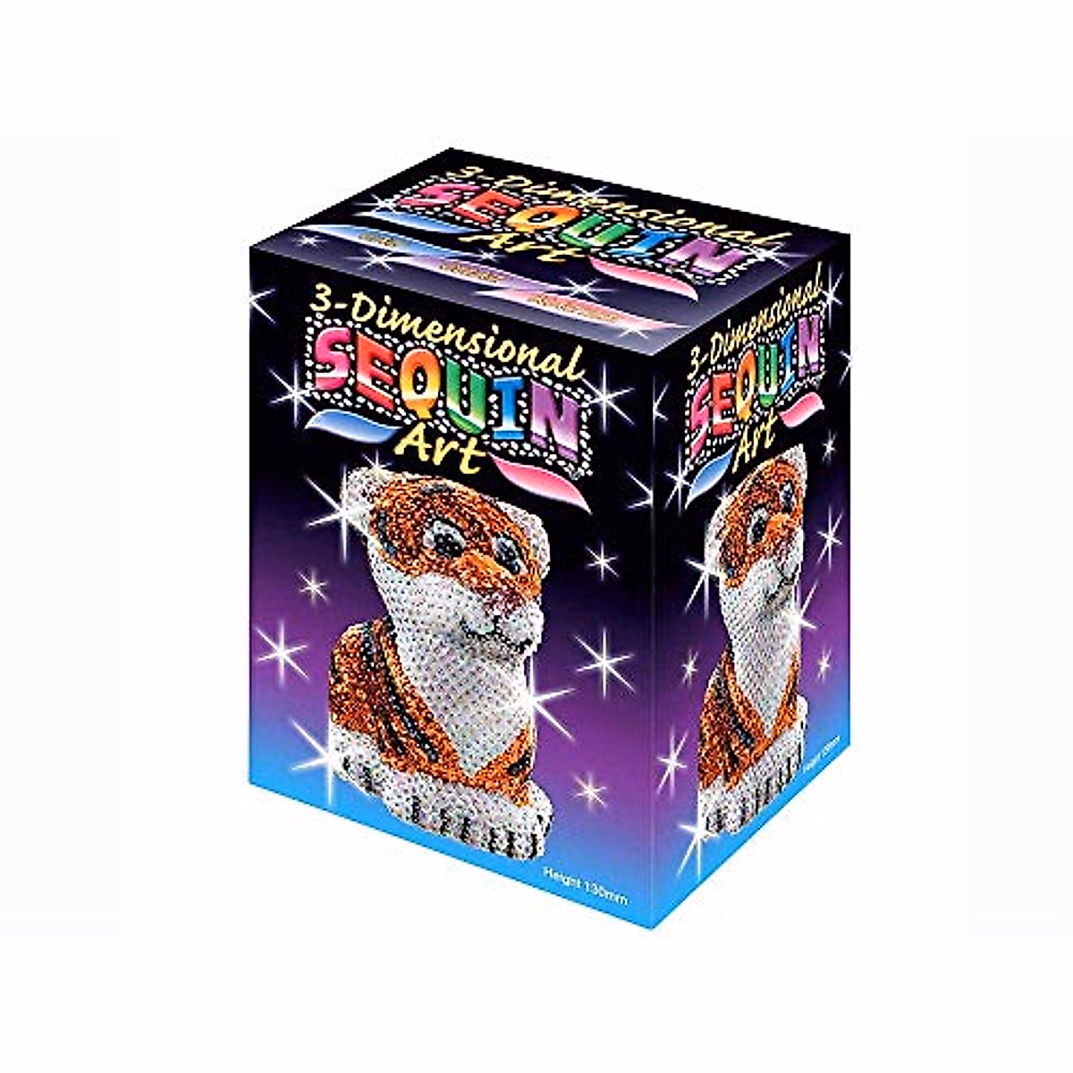 Sequin Art 3D Tiger Sparkling Arts & Crafts Picture Kit