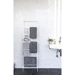 Yamazaki Home Plate Leaning Ladder Hanger closet storage and organization systems, One Size, White