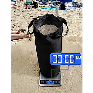 120LBS Extra Large Heavy Duty Canopy Weights Sand Bags for Ez Pop Up Canopy Tent Gazebo Outdoor Instant Sun Shelter Patio Umbrella, Upgraded 5 full-Sized Velcro, 2 Nylon Handles and Storage Bag, 4Pack